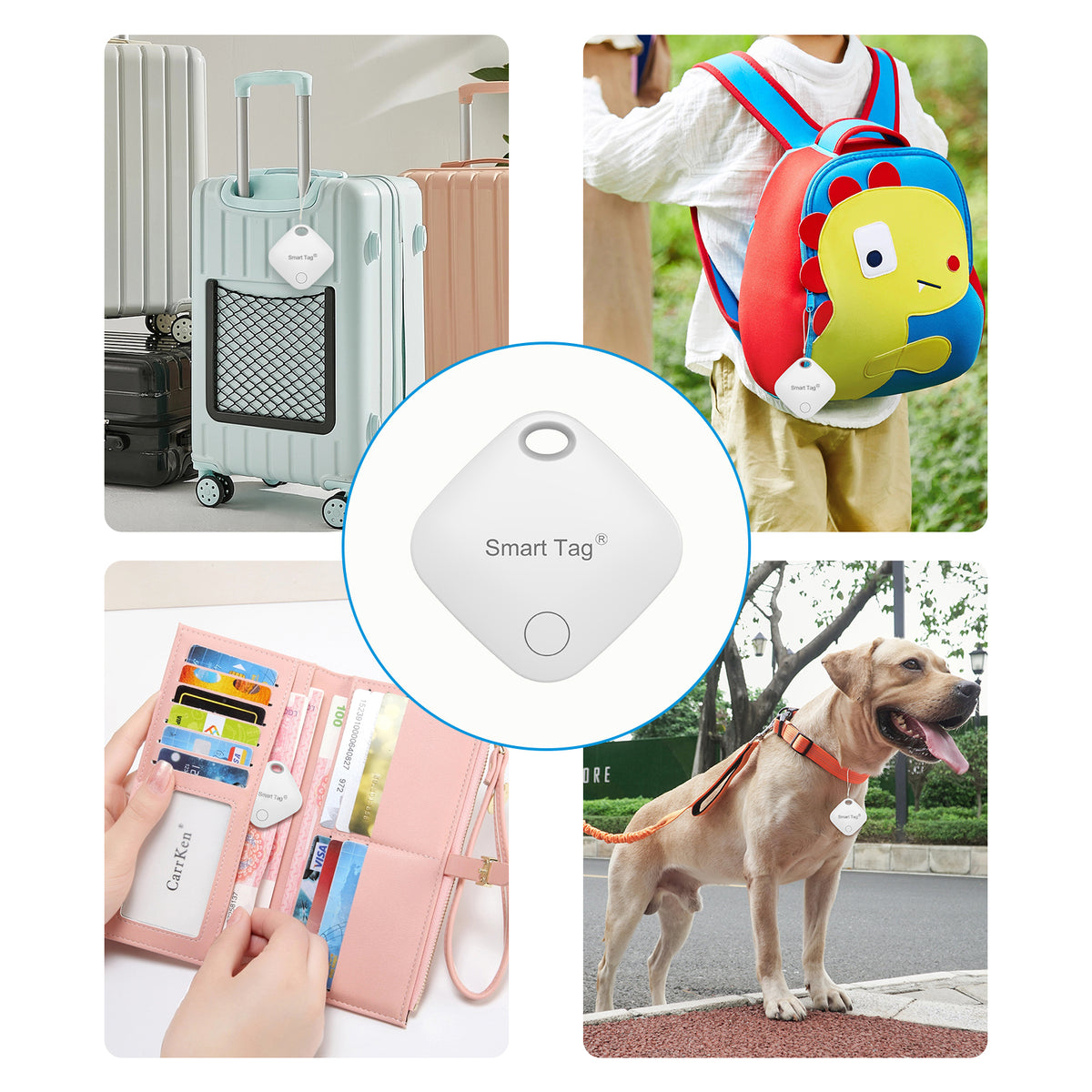 GPS Positioning Tag Tracker Kids Luggage Key Finder Smart Tracking Dev ...